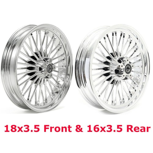 18X3.5 16X3.5 Fat Spoke Wheels Rims for Harley Softail Heritage Classic ...