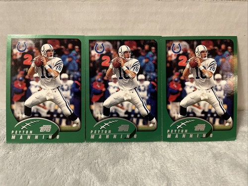 2002 TOPPS PEYTON MANNING #205 INDIANAPOLIS COLTS FOOTBALL CARD | eBay