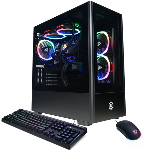 CyberPowerPC SLC7000WST Gamer Supreme Ryzen 7-7700 3.8GHz AMD Radeon RX ...