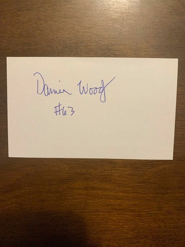 DAMIEN WOODY - PATRIOTS FOOTBALL - AUTHENTIC AUTOGRAPH SIGNED - B646 | eBay