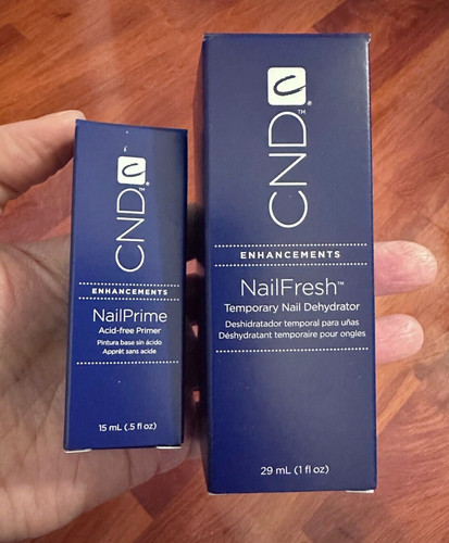 CND - NAIL FRESH 1oz/29ml + NailPrime Acid-free Primer .5 oz /15ml - 2 ...