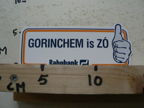 STICKER,DECAL RABOBANK GORINCHEM IS ZO | eBay