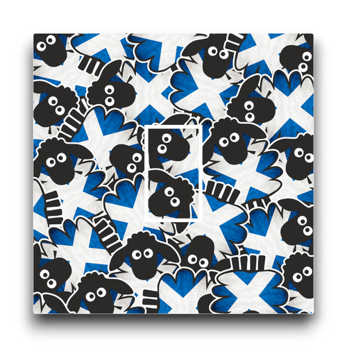 Scottish Flag Sheep Sticker Bomb Light Switch Cover Vinyl Sticker Decal ...