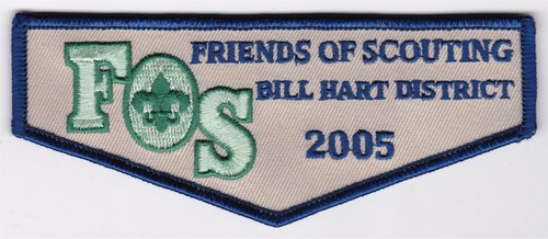 FLAP PATCH - WESTERN L.A. COUNTY COUNCIL - 2005 FOS - BILL HART ...
