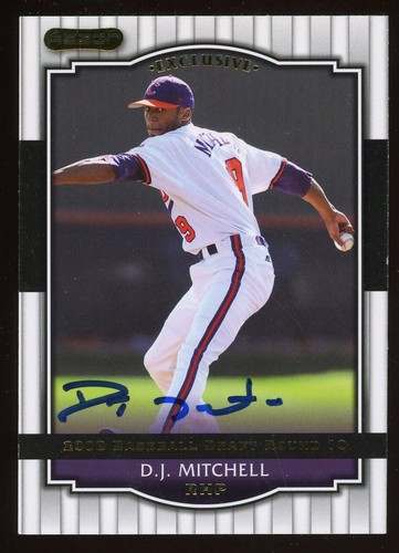 2008 Clemson Tigers DJ D.J. MITCHELL Signed Card autograph AUTO yankees ...