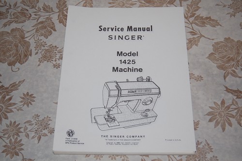 Service Manual on CD for Singer 1425 (& also applicable to 1411) Sewing ...