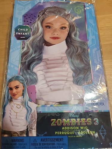 Disney Zombies 3 Addison Wig Girls Costume Dress-up | eBay