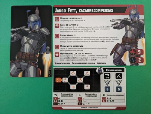 Star Wars Shatterpoint - Jango Fett - Character+Stance+Order cards ...