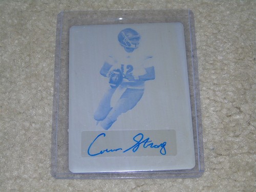 2022 Leaf Metal Draft Carson Strong Yellow Printing Plate Auto 1/1 RARE ...