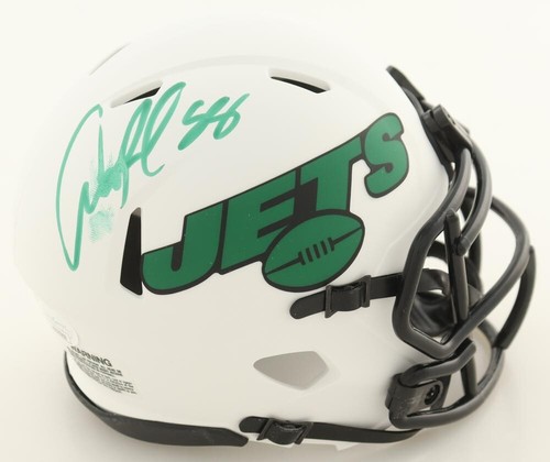 Anthony Becht Signed Jets Lunar Eclipse Alternate Speed Mini Helmet ...