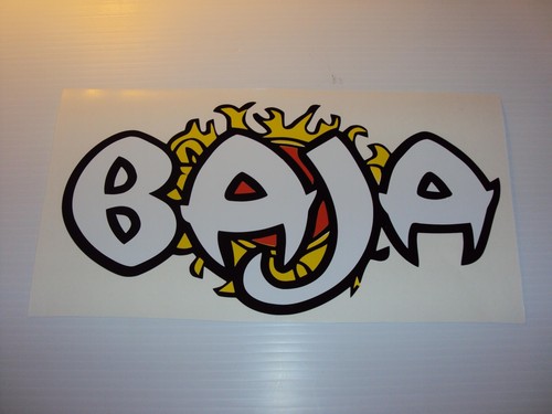 2 Baja boat stickers baja decals sunburst 10 inch No Fade marine vinyl ...