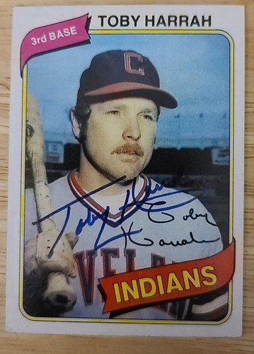 1980 TOPPS #636 SIGNED TOBY HARRAH CLEVELAND INDIANS | eBay