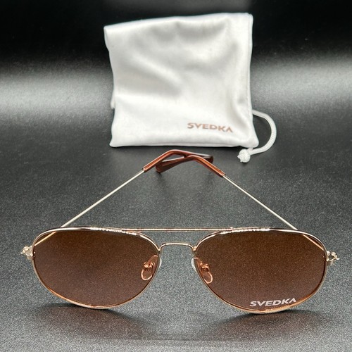 Svedka Aviator Sunglasses Rose Gold EUC Promo Swag Vodka | eBay