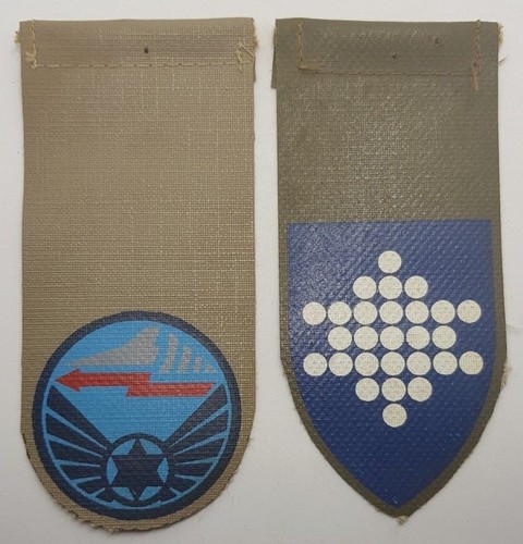 ISRAEL ARMY shoulder TAG IDF ZAHAL PVC OLD TYPE RARE MILITARY lot 2 ...