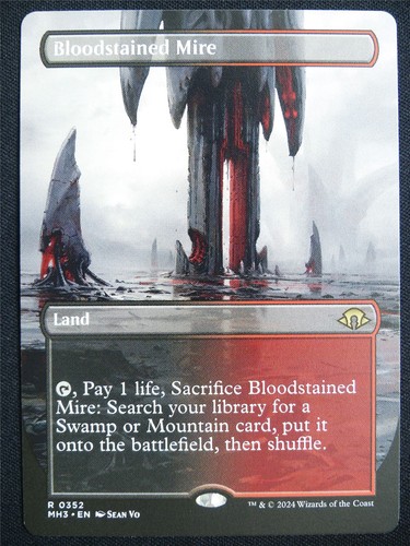 Bloodstained Mire Borderless - MH3 - Mtg Card #225 | eBay UK