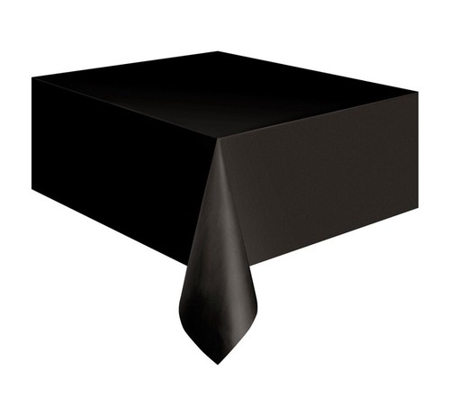 321 Party! Table Cover - Black - Reusable/Washable/Waterproof 54”x108 ...