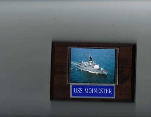 USS MOINESTER PLAQUE NAVY US USA MILITARY FF-1097 SHIP KNOX CLASS ...