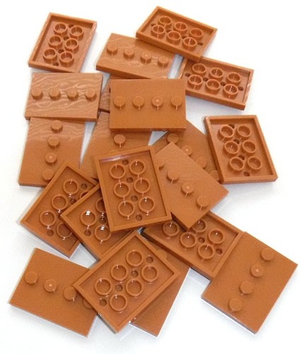 Lego Medium Nougat MINIFIGURE STAND, 3x4 Tile with 4 Studs, 88646 Lot ...