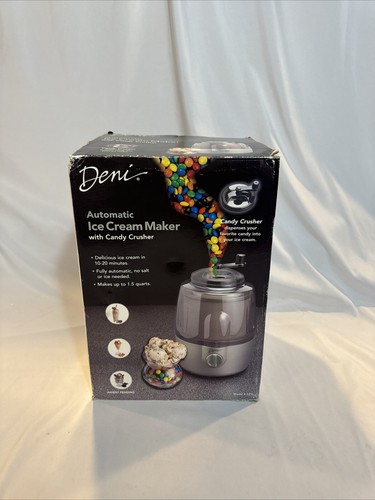 Deni 5210 Automatic Ice Cream Maker Machine Candy Crusher 1 1/2 Quarts ...