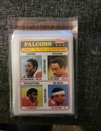1981 Topps Football Atlanta Falcons Complete Team Set of 20 Cards NM-M ...