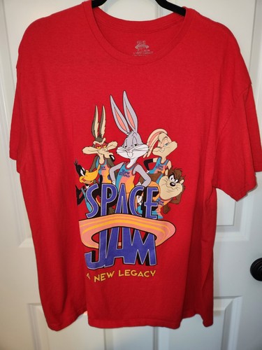 Space Jam Red Tee Shirt Size XL - Unisex | eBay