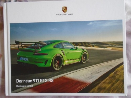 Porsche 911 GT3 RS range brochure Feb 2018 German text hardbacked | eBay