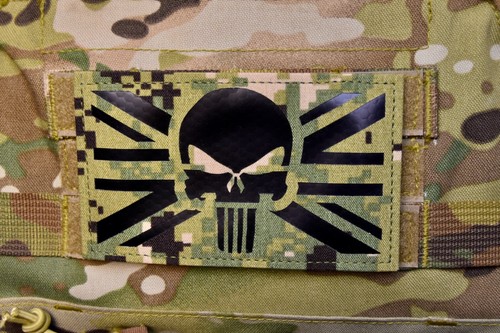 Infrared AOR2 UK Flag Skull Patch UKSF SAS G Squadron Special Air ...