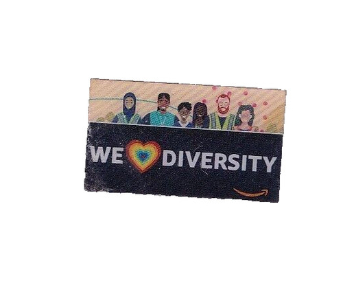 Amazon PECCY We Love Diversity Employee Pin Slightly Used | eBay