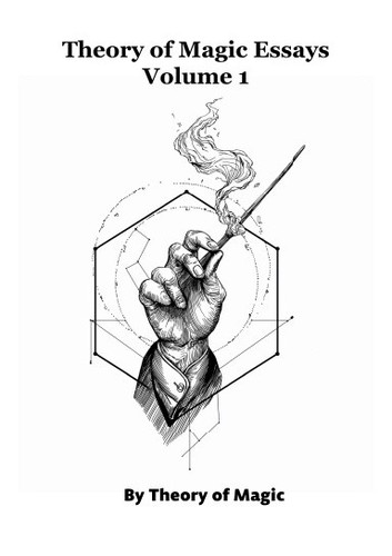 Theory of Magic Essays Volume 1 | eBay