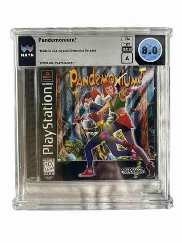 Pandemonium (Sony PlayStation 1, 1997) Factory Sealed-WATA Grade 8.0 A ...
