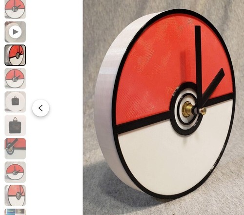 Pokeball Wall Mounted Clock Various Sizes | eBay