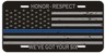 CUSTOM PERSONALIZED LICENSE PLATE BLUE LINE SUPPORT POLICE AUTO TAG | eBay