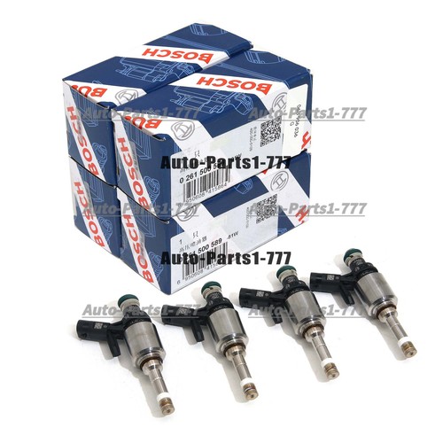 4x Bosch Fuel Injectors Nozzle Genuine For VW Golf R MK7 Audi S3 8V TTS ...