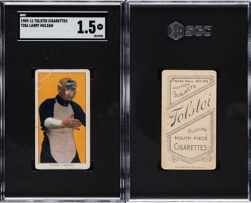 1909-1911 T206 Larry McLean Cincinnati Reds SGC 1.5 ***Tolstoi*** | eBay