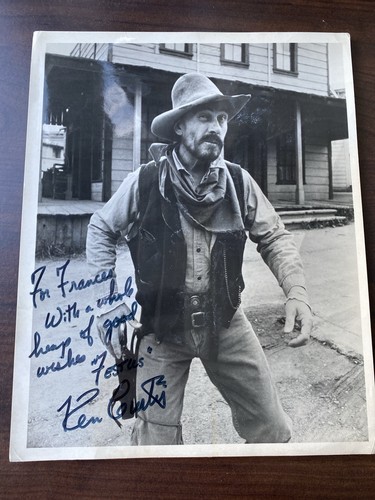 Vintage Signed Ken Curtis Autographed Photo 10x8“Festus” from Gunsmoke ...