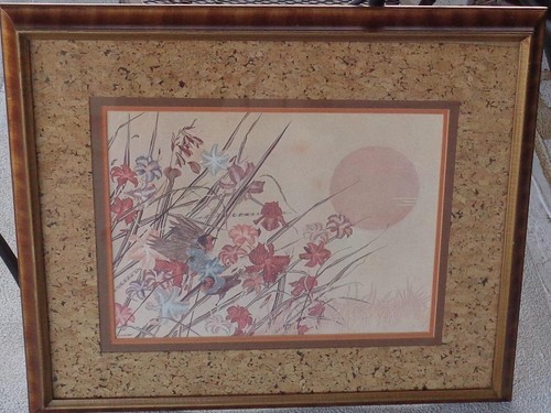 Nice Vintage Chaplan Artwork Print - Framed & Matted - VGC - GREAT BIRD ...