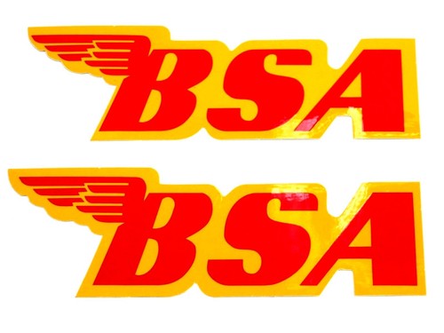 BSA Decal peel and stick B44 41-8051 gas tank decals 7" x 2-1/4" | eBay