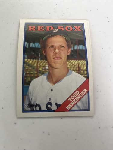 1988 Topps Boston Red Sox Baseball Card #96 Todd Benzinger Rookie | eBay