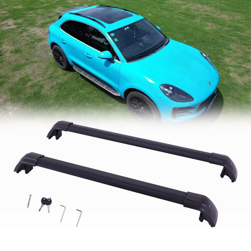 Cross Bars Fit for Porsche Macan 2015-2024 Roof Rack Rails Crossbars | eBay