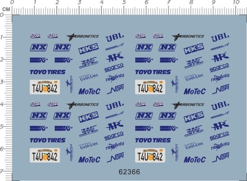 1/24 Logo Insignias For Sports Racing Car Motor Model Markings Water ...