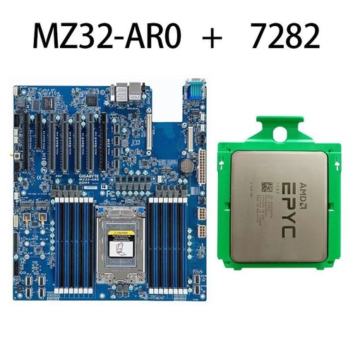 AMD epyc 7282 CPU+Gigabyte mz32-ar0 motherboard Rev 1.0 cpu+ ...