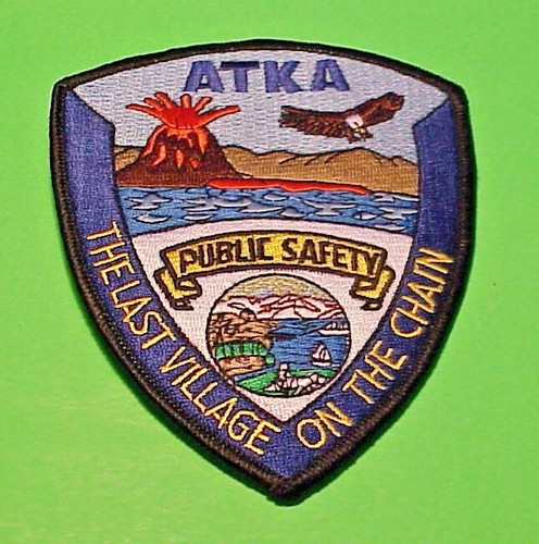 ATKA ALASKA AK "THE LAST VILLAGE ON THE CHAIN" 4 7/8" POLICE PATCH FREE ...