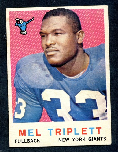 1959 Topps #160 Mel Triplett (R) - New York Giants Ex+ | eBay