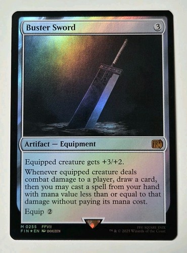 Buster Sword Foil 2025 MTG: Final Fantasy Mythic #255 | eBay