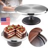 12" Cake Decorating Stand Rotating Revolving Cake Turntable Pastry ...