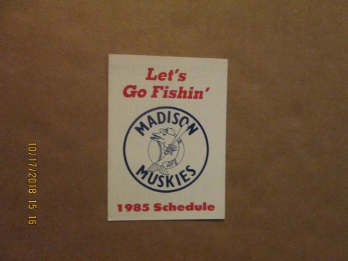 Madison Muskies Vintage Defunct Circa 1985 Team Logo Baseball Pocket ...