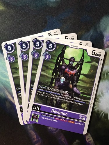 4x Digimon Card Game Devimon EX8-059 Chain of Liberation Uncommon NM | eBay