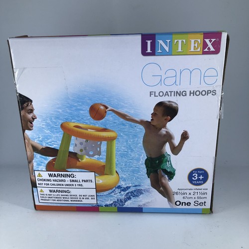Intex Game Pool Mini Basketball Time Floating Hoops (26.5in x 21in) For ...