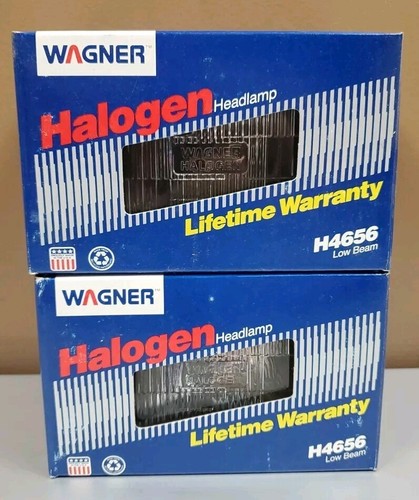 2 NOS Wagner Headlight Halogen Headlamp Lens Type 2A1 Low Beam #H4656 ...