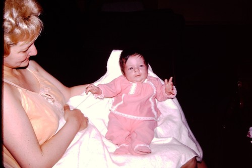 JAN 1971 Woman Baby Family Photo Kodachrome Slide AF-E | eBay